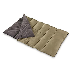 Guide Gear Canvas Hunter 20-Degree Double Sleeping Bag for Adults and Kids 2-Person Warm Winter Cold Weather Lightweight Portable for Camping, Backpacking, Hiking, Outdoors