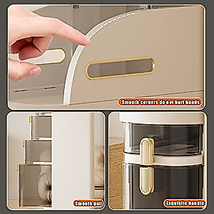 Slim Rolling Storage Cart,Bathroom Storage Organizer,Laundry Room Organization,3 Tier Mobile Utility Cart for Bathroom, Kitchen, Laundry, Office, Narrow Places,4 Tier