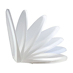 Bath Décor 2F1E6-50 Molded of high-Impact Resistant Polypropylene, Contemporary Design Slow Close plastic, Elongated