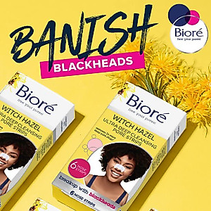 Biore Deep Cleansing Pore Witch Hazel 6 Count (2 Pack)