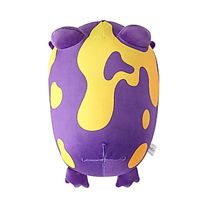 Ditucu Cute Frog Plush Pillow Mommy 14 inch with 2 Babies Plushie Super Soft Kawaii Stuffed Animal Toys Crown Frogs Decor Gifts for Kids Green (Frog Family)