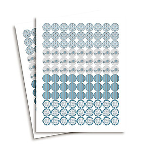 New Little Peanut Elephant Boy Baby Sprinkle Baby Shower Kiss Sticker Labels, 300 Party Circle Stickers sized 0.75” for Chocolate Drop Kisses by Amanda Creation, Great for Favors, Treats, Envelope