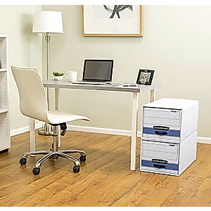 Bankers Box STOR/DRAWER STEEL PLUS Extra Space-Saving Filing Cabinet, Stacks up to 5 High, Letter, 6 Pack (00311)