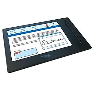 Topaz GemView TD-LBK101VA-USB-R 10.1-inch LCD Tablet Signature Terminal Display, Black
