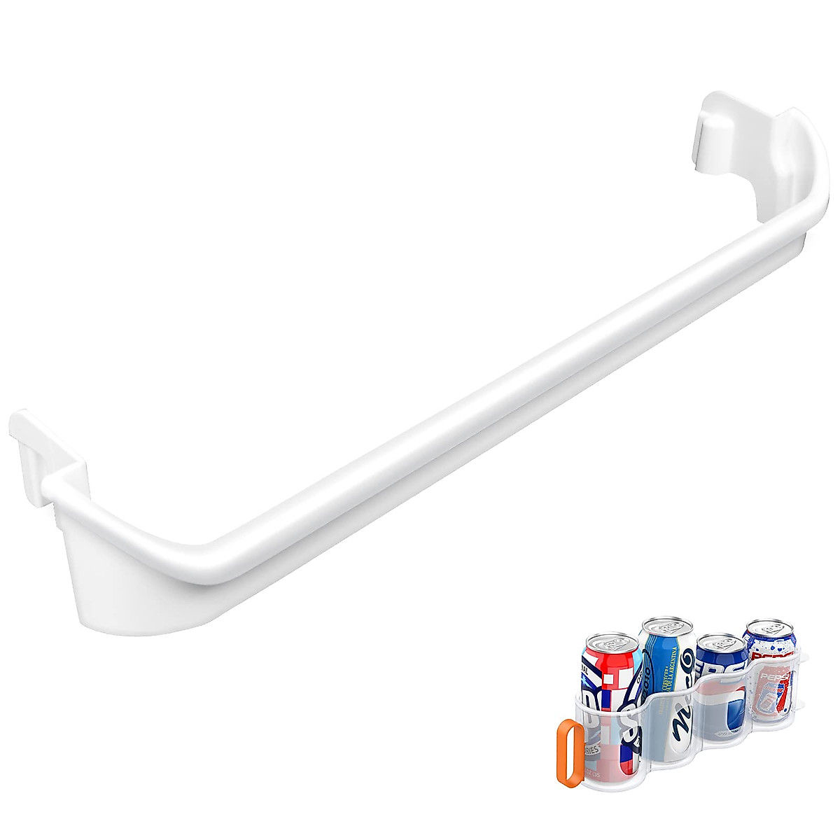 UPGRADED 240535101 Refrigerator Door Rack Replacement Retainer Bar Compatible with Frigidaire Kenmore Refrigerator Door Shelf Replacement Parts AP3214801, AH735091, FRT15HB3JW3, FFTR1513LW0 Door Rack