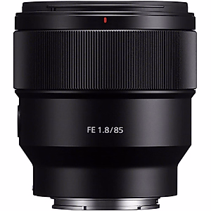Sony FE 85mm f/1.8 Lens (SEL85F18/2) + Filter Kit + Lens Cap Keeper + Cleaning Kit + More (Renewed)