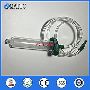 Liquid Dispensing Adhesive Glue Plastic Pneumatic Syringe + Dispenser Syringe Adapter Fitting Valve 5/10/30 Cc Ml + Syringe Needles