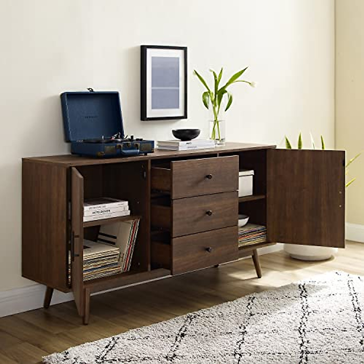 Crosley Furniture Lucas Sideboard, Brown