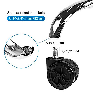 Frassie 28 Inch Office Chair Base with 5 Casters Wheels, Universal Heavy Duty 2500 Lbs Metal Chair Base Part Replacement