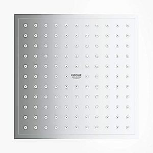 Grohe 27705000 Euphoria Cube Rain Shower Head, 2.5 GPM, Starlight Chrome