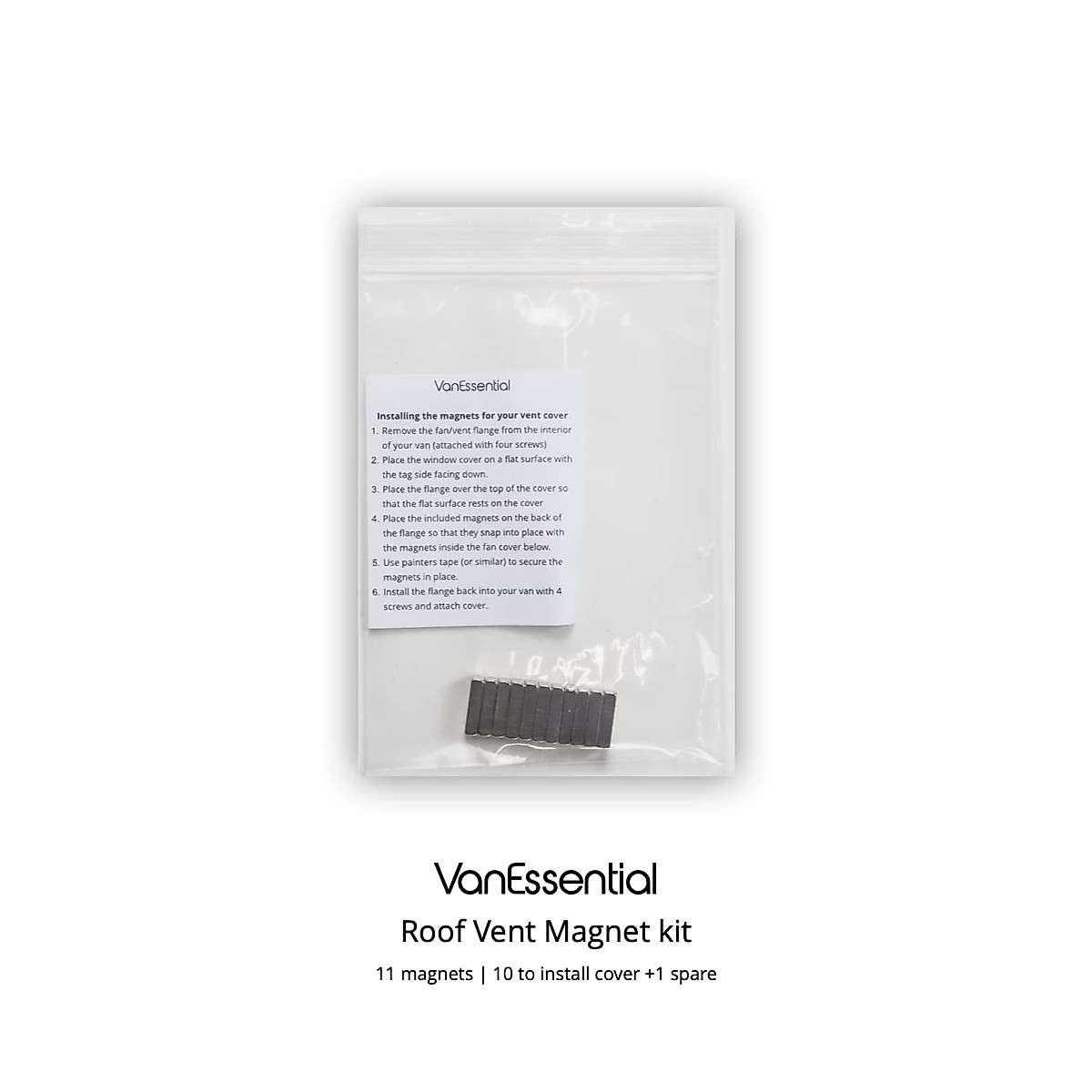 VanEssential Magnetic Insulated Roof Vent Sun Cover for MaxxAir Fan, Fantastic Fan 16.5" x 16.5" (CHARCOAL GRAY)