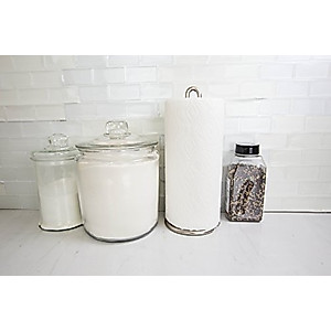 Home Basics Simplicity Collection Paper Towel Holder, Satin Nickel