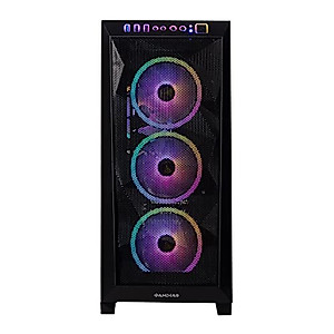 Velztorm Pilum CTO Powerful Gaming Desktop PC Liquid-Cooled (AMD Ryzen 7 3700X 8-Core, 16GB DDR4, 512GB PCIe SSD+1TB HDD (3.5), GeForce RTX 3060 12GB, 120mm AIO, RGB Fans, 750W PSU, WiFi-N, Win11P)