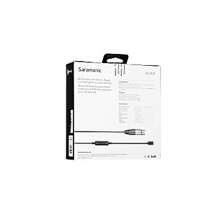 Saramonic XLR Female to Apple Lightning Microphone Interface Cable for iPhone & iPad (LC-XLR)
