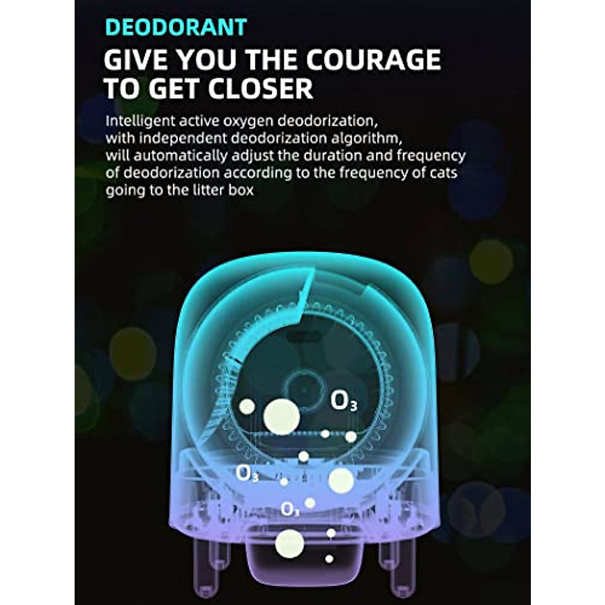 Self Cleaning Cat Litter Box, Smart Cat Toilet, No Scooping Automatic Cat Litter Box, APP Remote Control WiFi Bluetooth, Smart Home App with Voice Control, Suitable for Multiple Cat