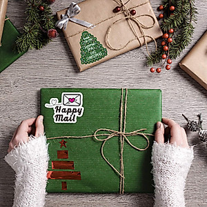 Muminglong Christmas Tree Thank You Sticker, Thank You Sticker, Small Shop Sticker, Small Business, Packaging Sticker, 500PCS