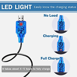 VICMILE 3.7V 2000mah Li-ion Battery 2Pack with 2 USB Chargers SM-2P Plug 15C RC Recgargeble Battery Compatible with DE45 DE42 Remote Control Cars