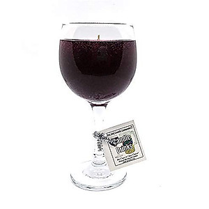 Merlot Scented Wine Candle in Glass 100+ Hours Made in USA by The Gel Candle Company
