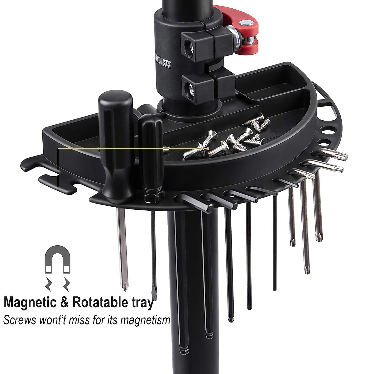 CXWXC Bicycle Repair Stand Height Adjustable + 27 Piece Bike Tool Kit Set