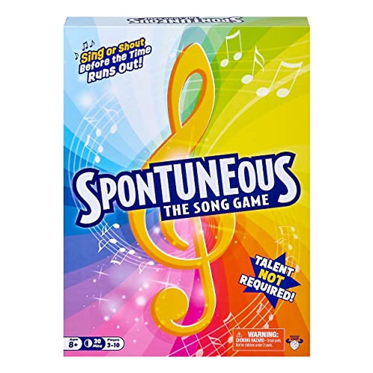 Spontuneous - The Song Game - Sing It or Shout It - Talent NOT Required - Family Party Board Game
