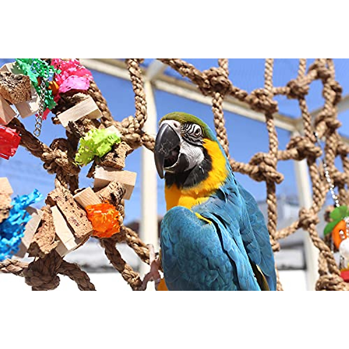 Parrot Climbing Rope Net (Choose Size) (Large 4x4ft)