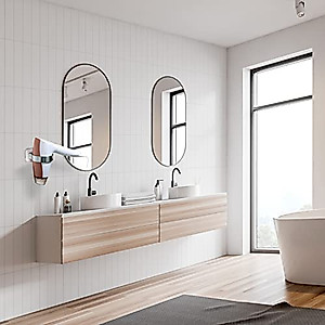 Hair Dryer Holder Wall Mount Hair Dryer Holder (White)