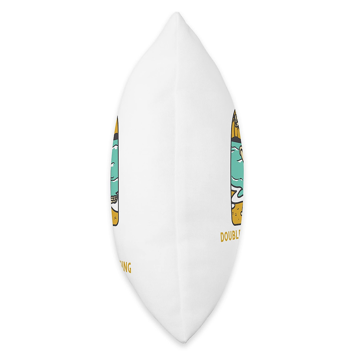 DCB Funny Double Fisting Life with Skeleton Alcohol Summer Fun Throw Pillow, 16x16, Multicolor