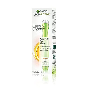 Garnier SkinActive Clearly Brighter Anti-Puff Eye Roller, 0.5 Ounce