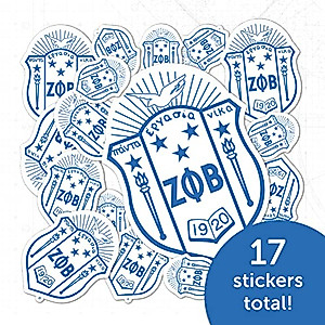 Zeta Phi Beta Sticker Vinyl Decal Laptop Water Bottle Car Scrapbook (Type 3-3)