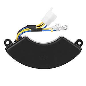 Arc Shaped Automatic Voltage Regulator AVR for 6.5kw 7kw 8.5kw, 2 Phase 6 Wire Petrol Generator ABS Material Adjustable Voltage Regulator