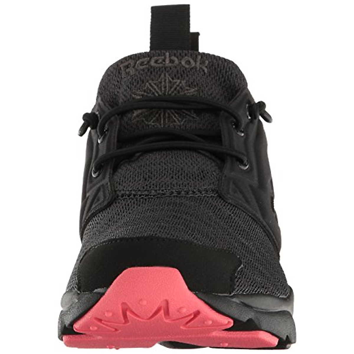 Reebok Women's Furylite Sole Running Shoe, Black/Gravel/Fire Coral, 5 M US