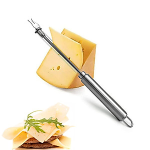 Cheese Cutter Linear Stainless Steel Butter Cheese Slicer for Cutting Soft, Semi-hard and Hard Cheese Kitchen Cooking Tools