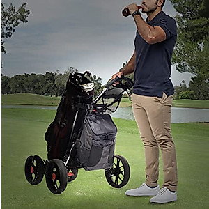 Athletico Golf Cooler Backpack - Soft Sided Insulated Cooler Bag Holds a 12 Pack of Cans or Two Wine Bottles (Black)