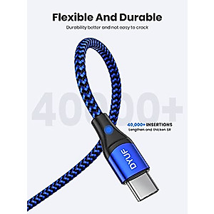 DYUF Ipad Pro Charger,20W USB C Fast Charger with 60W Ipad Charger Cord, Compatible with Samsung/iPad, Fast Charging and Data Transfer