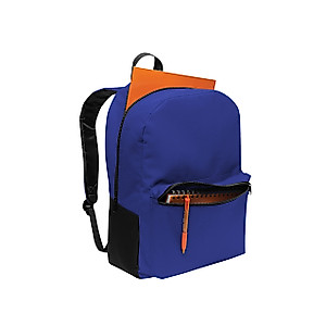 Personalized Casual Value Backpacks, Blue - Your Name - Customized Basic Backpack for School, Business