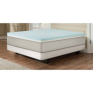Independent Furniture Supply Co. 3" Gel Memory Foam Combo Bed Topper Full Memory Foam Blue-White