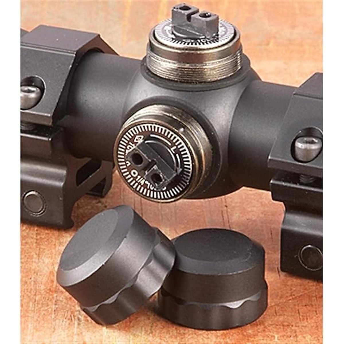 GOTICAL Ruger 10/22 and 3/8" Tactical 4x32 Compact Scope Rangefinder Reticle Hunting Riflescopes Cross-Hair Reticle and Ruger 10/22 Weaver and 3/8" Predrilled Receiver