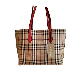 BURBERRY Medium Reversible Tote in Haymarket Check