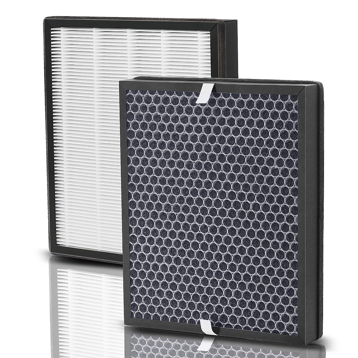 300 300S Replacement Filter Compatible with 300/300s Air Pu-rifier Filter Replacement (for 1256 sq.ft), Compare to 3111635, 2-Pack White H13 True HEPA & Activated Carbon