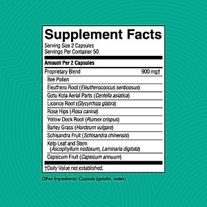 Nature's Sunshine Energ-V 100 Capsules