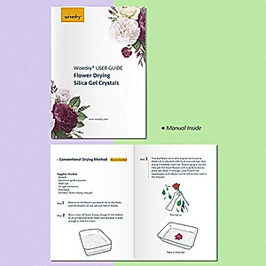 wisedry Silica Gel Flower Drying Crystals - 5 LBS, Color Indicating, Reusable