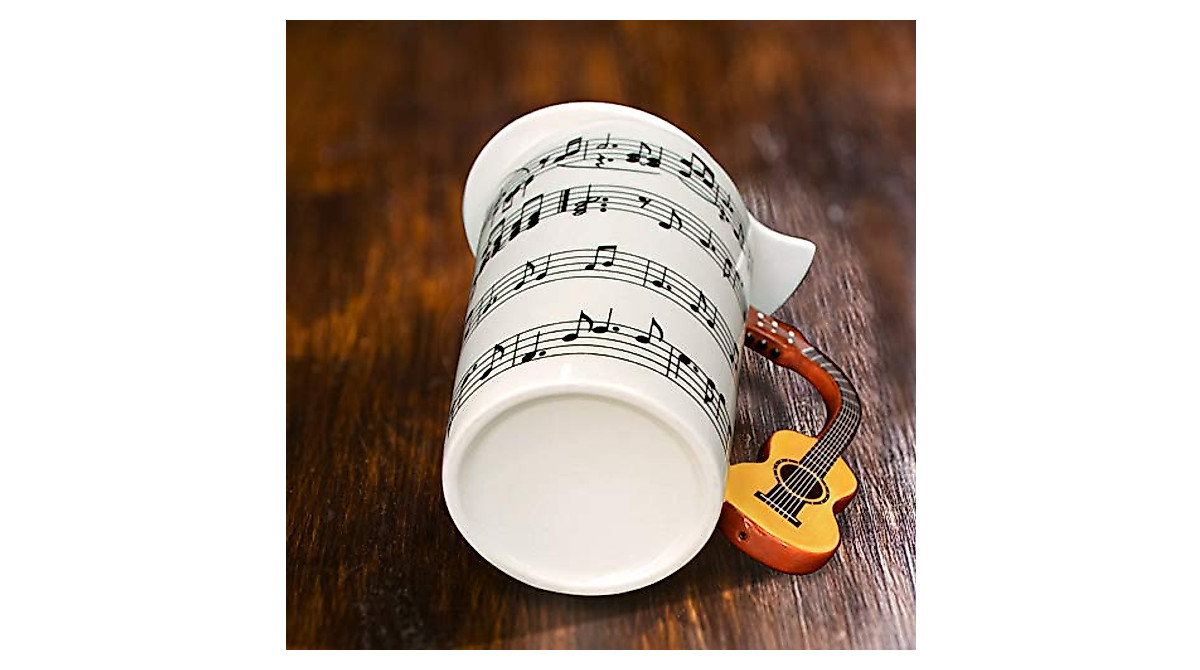 Lavezee Guitar Handle Mug - Perfect Gift for Music Lovers
