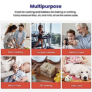 Etekcity Food Kitchen Scale, Digital Mechanical Weighing Scale, Grams and Oz for Weight Loss,Cooking, and Baking, Black