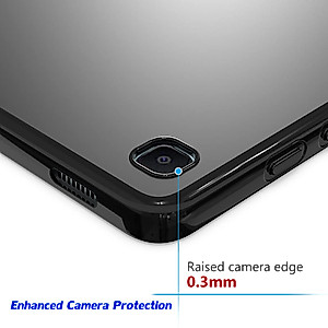 Puxicu Case for Galaxy Tab S6 Lite 10.4 Inch Case 2024/2022/2020, Slim Design Matte TPU Rubber Soft Skin Silicone Protective Cover for Samsung Galaxy Tab S6 Lite 10.4" Tablet - Black