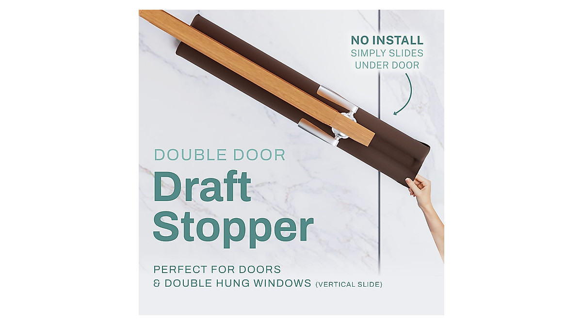 Home Intuition 36-inch Twin Door Draft Stopper | Weather Stripping