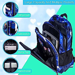 UFNDC 3PCS Dinosaur Backpack for Boys, 3D Kids Preschool Bookbag with Lunch Box, 16”Water Resistant School Bag for Elementary Toddler