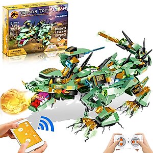 Sillbird Remote&APP Control Dragon Robot Building Kit, STEM Projects for Kids Age 8-12-16, Educational STEM Birthday Gifts Toys for 8 9 10 11 12 Year Old Boys Girls (515 Pieces)