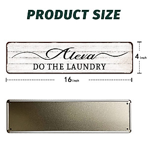 CIVOTIL Laundry Sign, Sarcastic Laundry Decor, Funny Laundry Room Decor, Laundry Signs For Laundry Room Decor, Alexa Do The Laundry, 4"x16"