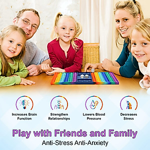 Pop Fidget Toys Pop It Games Rainbow Squishy Bubble Sensory Chess Board Game