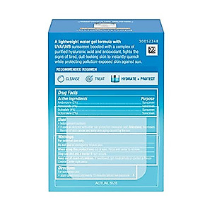 Neutrogena Hydro Boost Face Moisturizer with SPF 25, Hydrating Facial Sunscreen, Oil-Free and Non-Comedogenic Water Gel Face Lotion 1.7 oz
